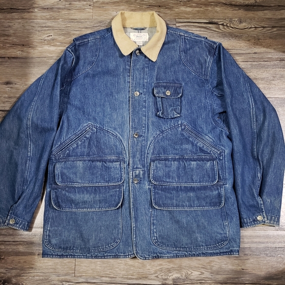 Polo Ralph Lauren | Jackets & Coats | Vintage Polo Ralph Lauren Denim Hunting Core Jacket Size L ...